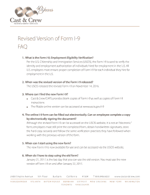 Fillable Online Revised Version of Form I-9 Fax Email Print - pdfFiller
