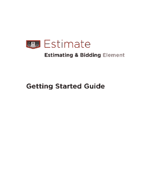Fillable Online B2W Estimate Getting Started Guide Fax Email Print - pdfFiller