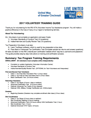 Fillable Online Thank you for volunteering for the IRS VITA (Volunteer ...