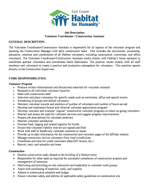 58+ Free Editable Construction Job Description Templates in MS Word ...