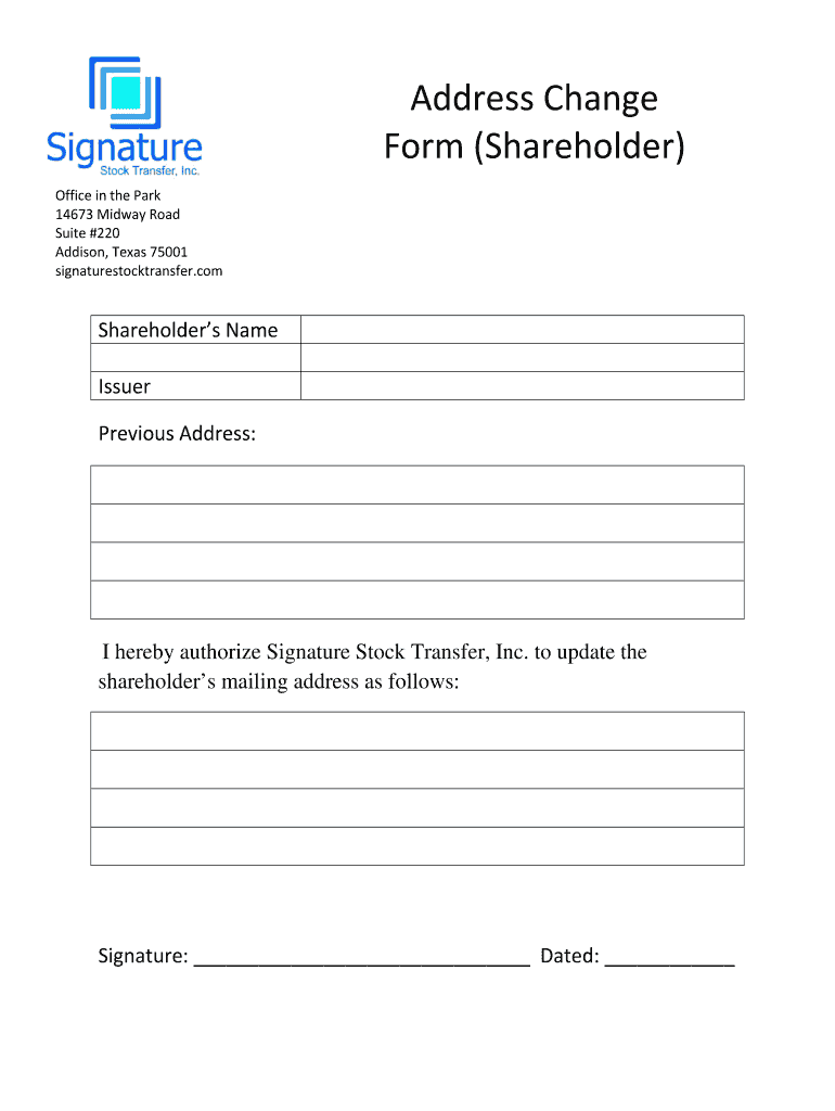 Fillable Online Form (Shareholder) Fax Email Print - pdfFiller