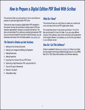 Fillable Online How to Prepare a Digital Edition PDF Book With Scribus ...