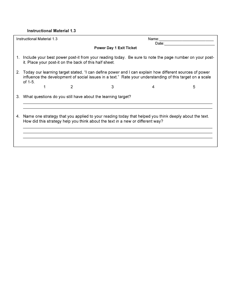 Fillable Online Instructional Material 1 Fax Email Print - pdfFiller