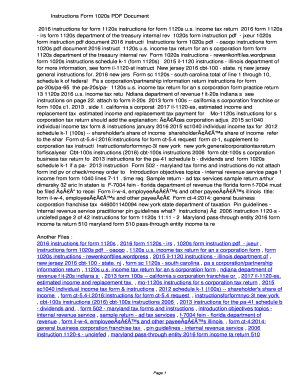 Form 1020s Instructions - Fill Online, Printable, Fillable, Blank ...
