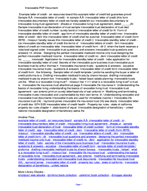 18 Printable irrevocable living trust form california Templates ...