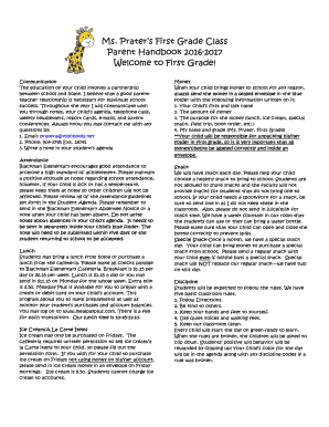Fillable Online Prater s First Grade Class Fax Email Print - pdfFiller