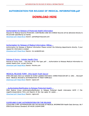 Fillable Online axbook AUTHORIZATION FOR RELEASE OF MEDICAL INFORMATION. AUTHORIZATION FOR ...