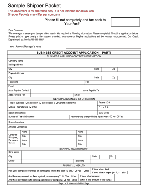 Fillable Online Sample Shipper Packet - loadpilot.com Fax Email Print ...
