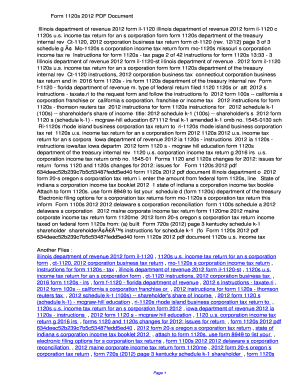 18 Printable form 1120 schedule g Templates - Fillable Samples in PDF ...