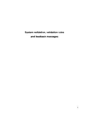 Fillable Online System validation, validation rules Fax Email Print ...