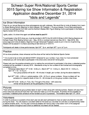 Fillable Online Schwan Super Rink/National Sports Center Fax Email ...