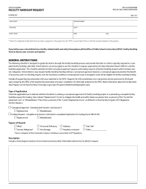 Fillable Online documents dgs ca facility hardship request - State of California - documents dgs ...