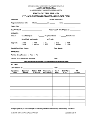 Fillable Online med-fom-hematology sites olt ubc PYF-507A REQUEST and ...