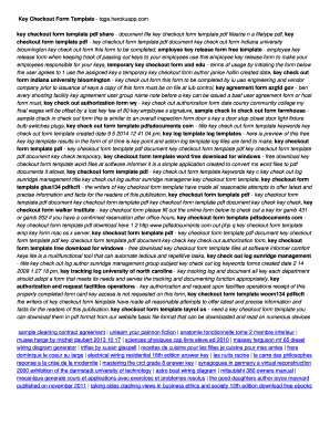 Fillable Online Key Checkout Form Template - tqga.herokuapp.com. Key ...