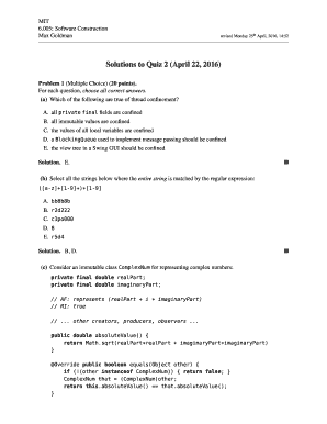 Fillable Online ocw mit Quizzes Software Construction Electrical ...