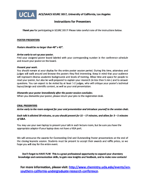 Fillable Online Instructions for Presenters Fax Email Print - pdfFiller