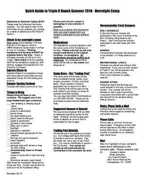 Fillable Online Quick guide to Triple R Ranch summer 2006 Fax Email ...