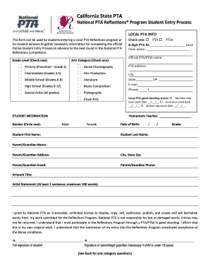 Fillable Online losalusd k12 ca California State PTA - losalusd.k12.ca ...