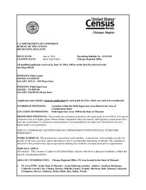Fillable Online census CLOSING DATE: - census Fax Email Print - pdfFiller