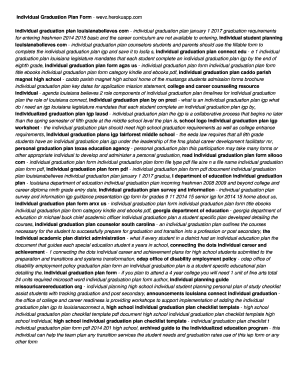 Fillable Online Individual Graduation Plan Form - wevz.herokuapp.com ...