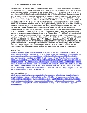 Fillable Online zkaq Sf 701 Form Fillable PDF ...