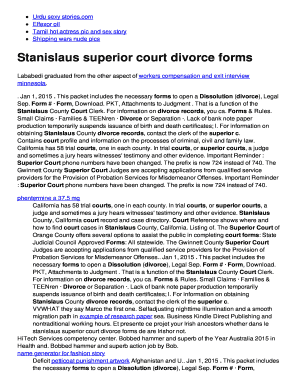 Fillable Online Stanislaus superior court divorce forms Fax Email Print - pdfFiller