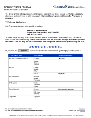 Fillable Online DRUG PROGRAM PRIOR AUTHORIZATION LIST Fax Email Print ...