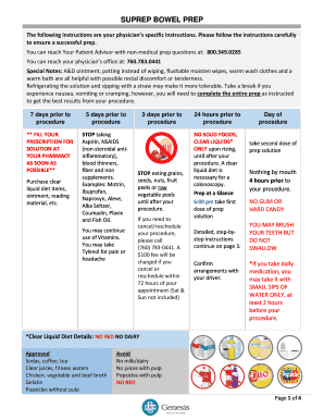 Fillable Online Suprep Instructions Fax Email Print - pdfFiller