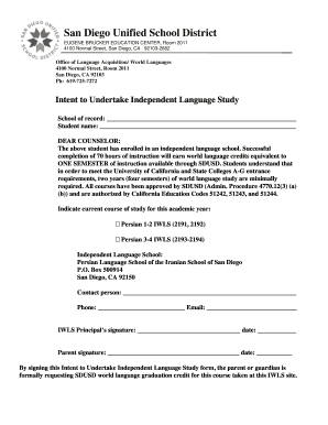 Fillable Online issd pccsd San Diego Unified School District - issd ...