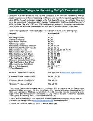 Fillable Online with a $30 fee for each certification category to the ...