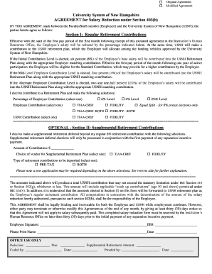 Fillable Online usnh Modified Agreement - usnh Fax Email Print - pdfFiller