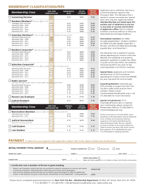 Fillable Online www2 nycbar 20% Off - MEMBERSHIP CLASSIFICATIONS/FEES ...