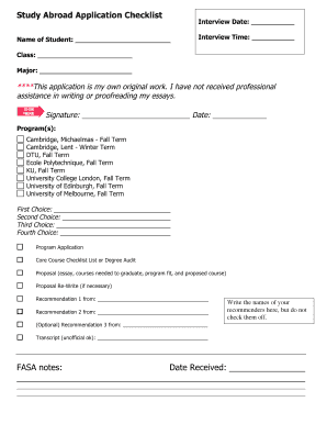 Fillable Online fasa caltech Checklist SA Application 1-2016.doc - fasa ...