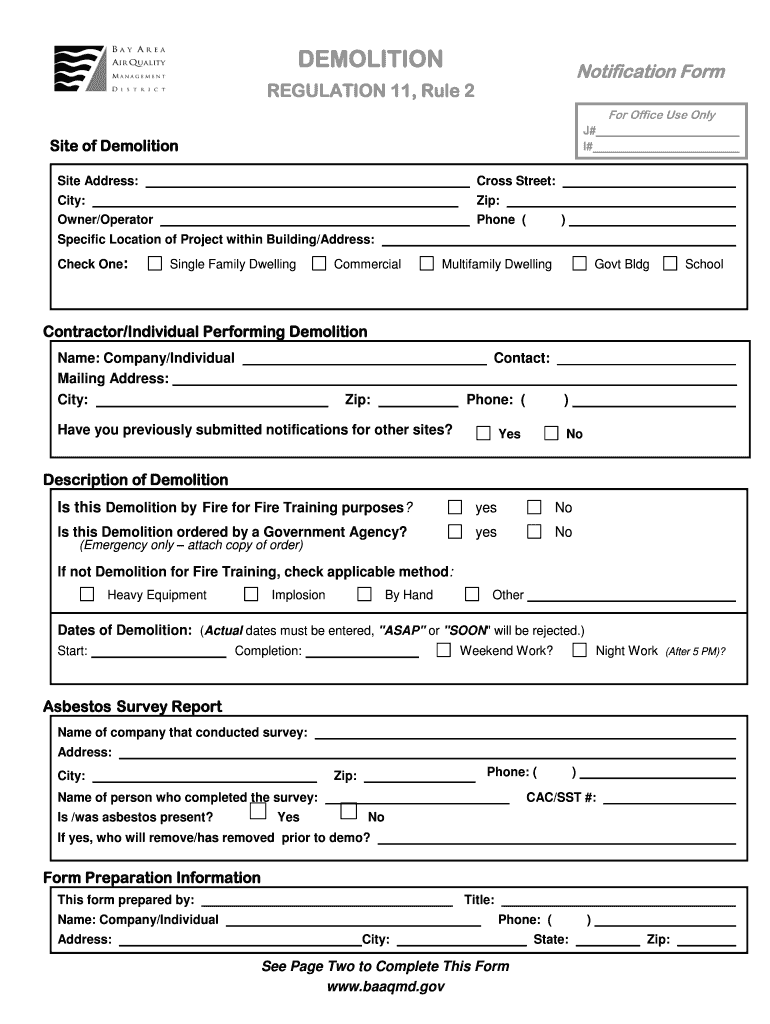 Fillable Online sparetheair Site of Demolition Fax Email Print - pdfFiller