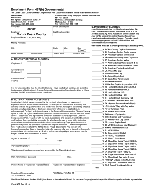 Fillable Online contracosta ca The Contra Costa County Deferred ...
