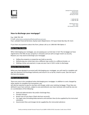 Fillable Online How to discharge your mortgage? - da.gadens.com Fax ...