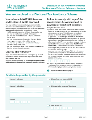 Fillable Online AAG6. Disclosure of Tax Avoidance Schemes ...