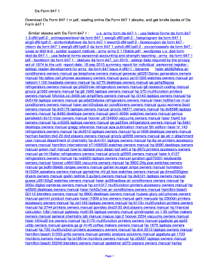 Fillable Online gaaiw Da Form 647 1. Da Form 647 1 - gaaiw Fax Email ...