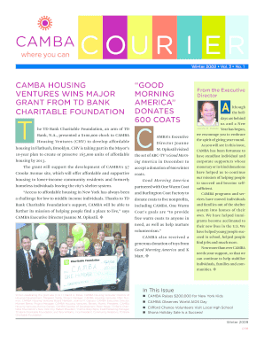 Fillable Online camba CAMBA HOUSING Fax Email Print - pdfFiller