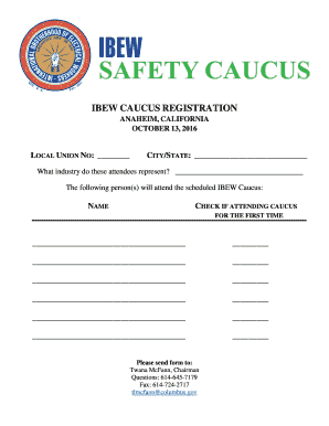 Fillable Online ibew National Safety Council - IBEW - ibew Fax Email ...