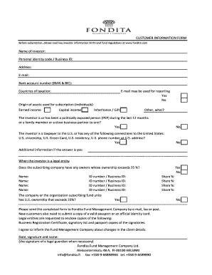 Fillable Online Before subscription, please read key investor ...