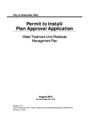 Fillable Online Permit to Install/ Plan Approval Application Fax Email Print - pdfFiller