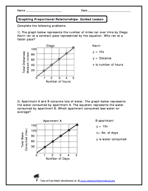 Fillable Online Graphing Proportional Relationships- Guided Lesson Fax ...