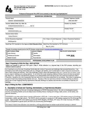 Fillable Online INSTRUCTIONS: Use this form when writing your PDP Fax ...