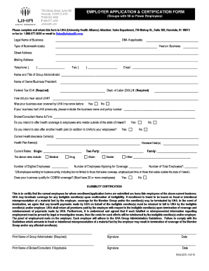Fillable Online RKM-0070-110116 Employer App & Cert Form Small Group ...