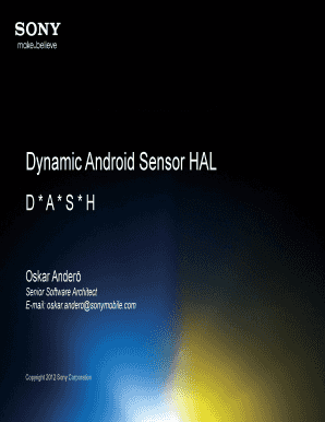 Fillable Online Dynamic Android Sensor HAL Fax Email Print - pdfFiller