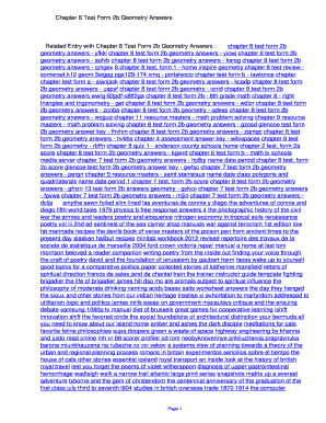 Fillable Online lbkvi Chapter 8 Test Form 2b Geometry Answers. Chapter ...