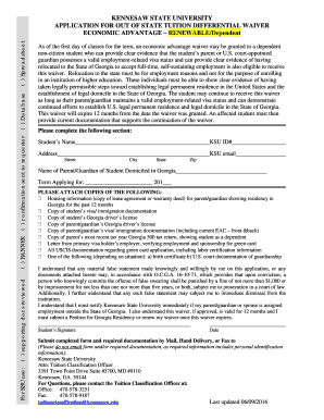 Fillable Online For KSU use: Fax Email Print - pdfFiller