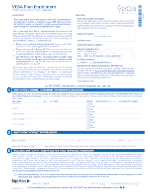 VEBA Plan Participant Enrollment Kit - 9mile.org - Fill and Sign ...