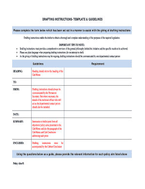 Drafting Instructions - Fill Online, Printable, Fillable, Blank | pdfFiller